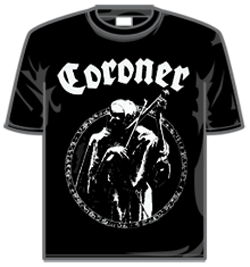 Coroner Tshirt - Logo and other cool Coroner Tshirts at TShirtsville ...